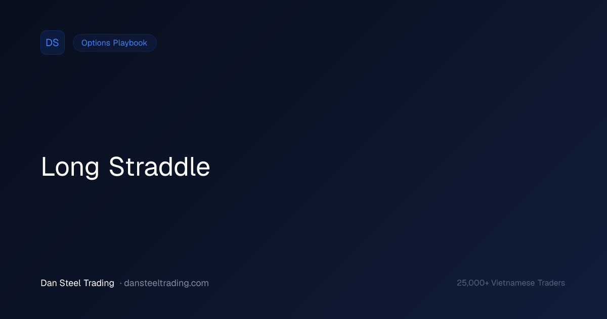 Long Straddle — Volatility Play Bất Kể Hướng — Dan Steel Trading